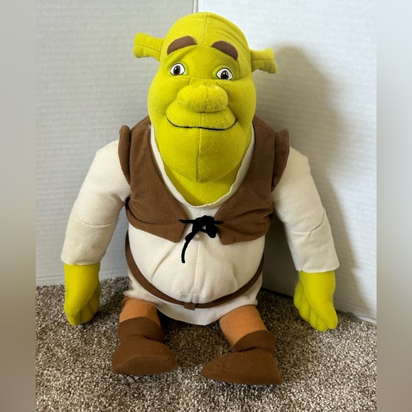 Dreamworks | Toys | Vintage 204 Dreamworks Jumbo Plush Shrek Green Ogre ...